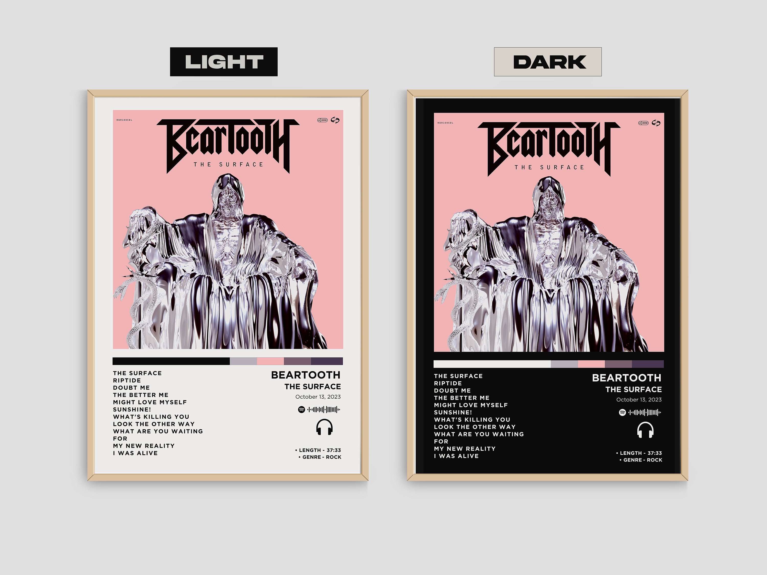 Beartooth the Surface Album Poster / Album Cover Poster / Music Gift ...