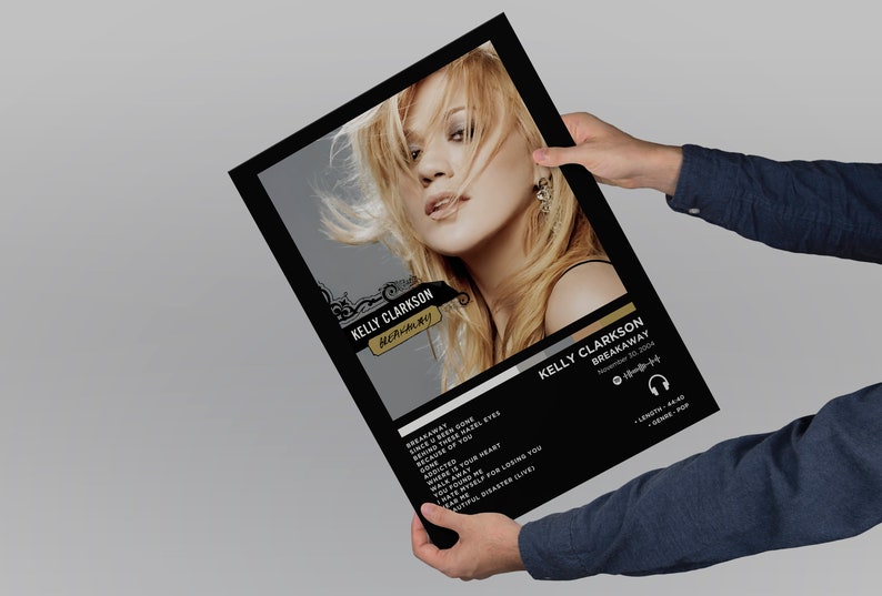 Kelly Clarkson Breakaway Album Poster / Album Cover Poster / Music Gift ...