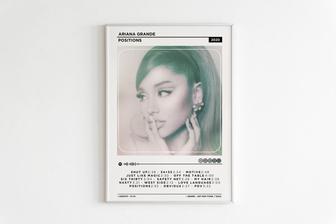 Ariana Grande Positions Album Poster / Album Cover Poster / Music Gift ...