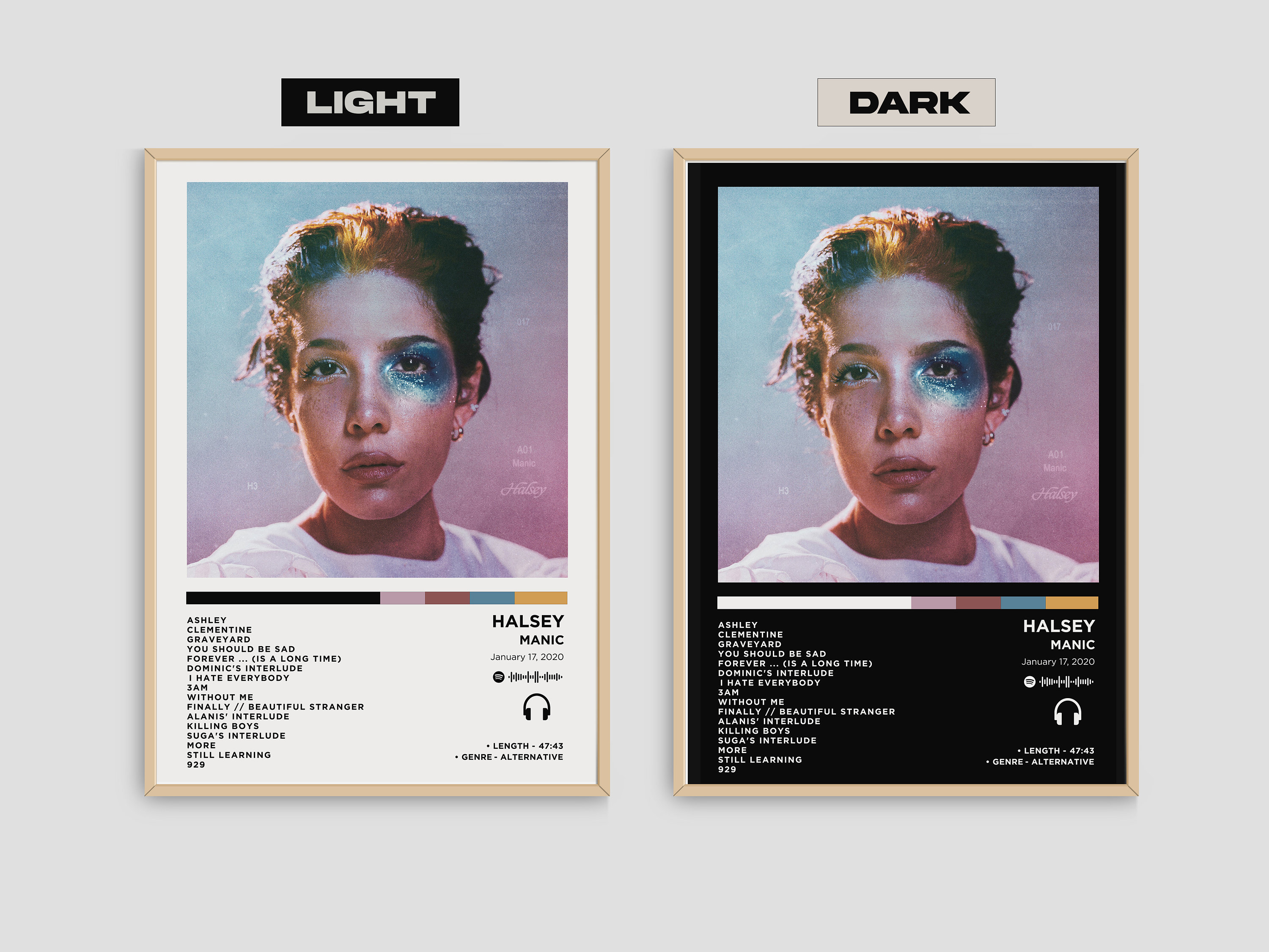 Halsey Manic Album Poster / Album Cover Poster / Music Gift - Etsy