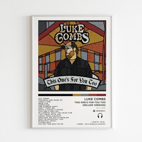 Luke Combs Album Poster - Etsy