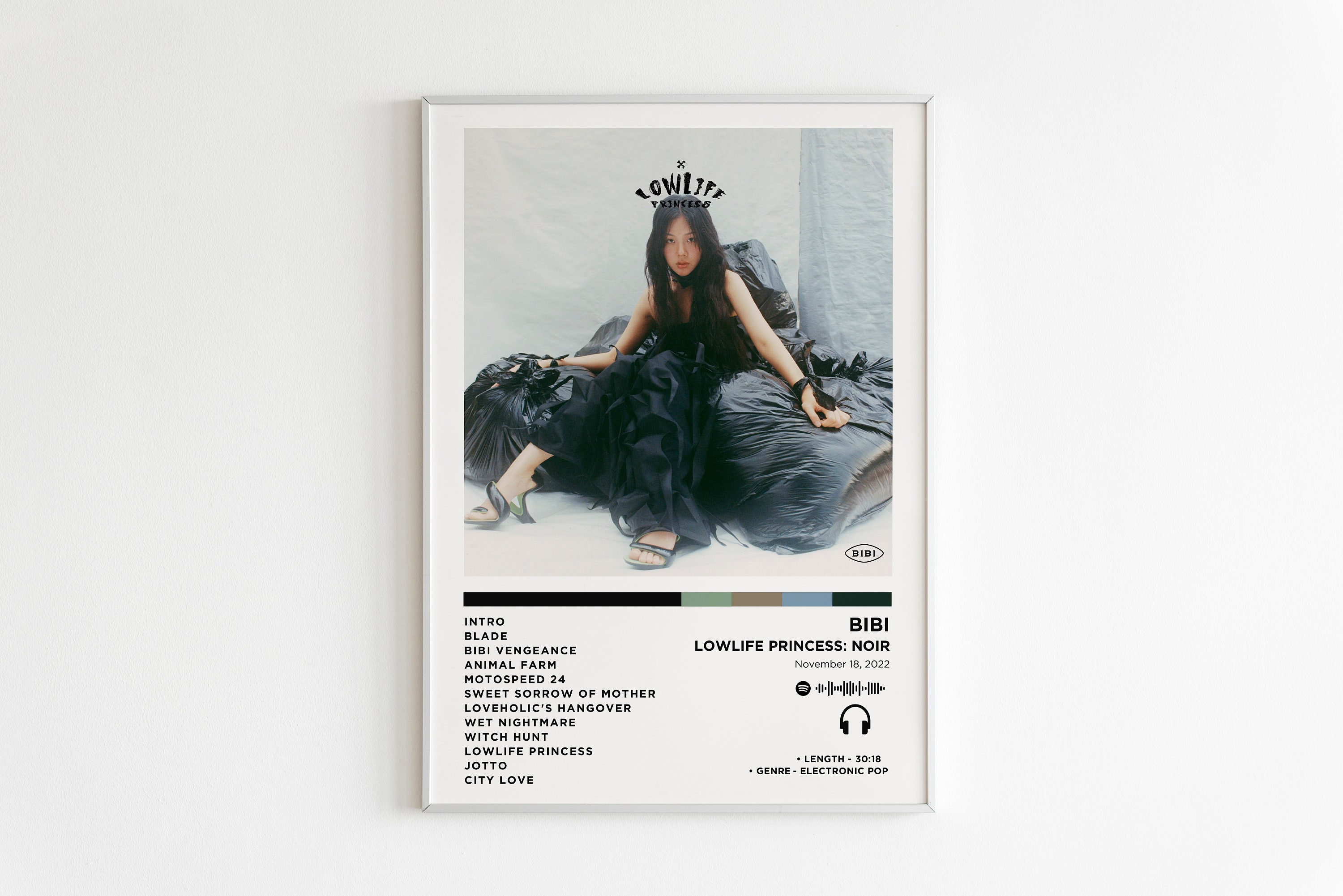 Bibi Lowlife Princess: Noir Album Poster / Album Cover Poster / Music ...