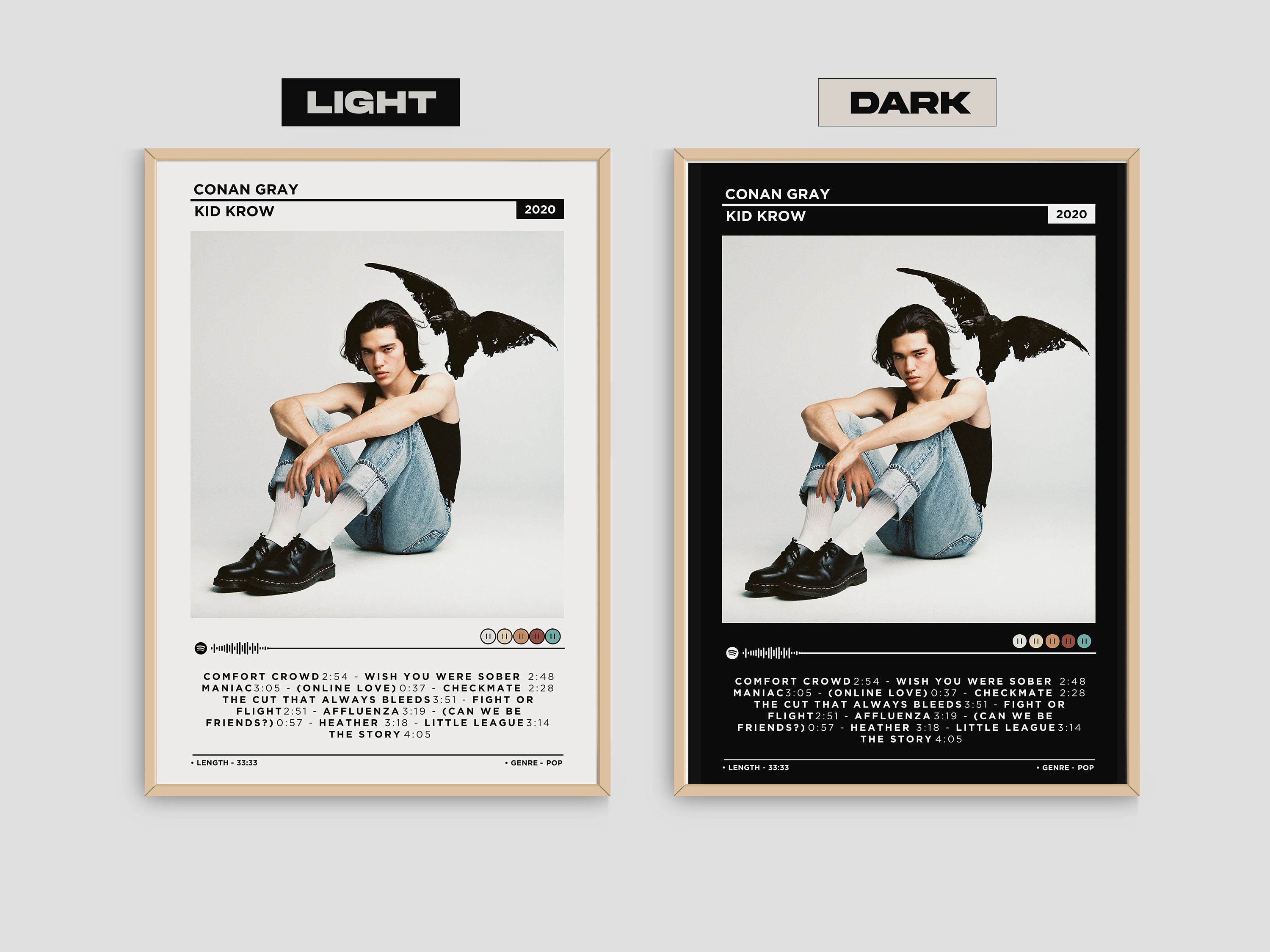 Conan Gray Kid Krow Album Poster / Album Cover Poster / - Etsy