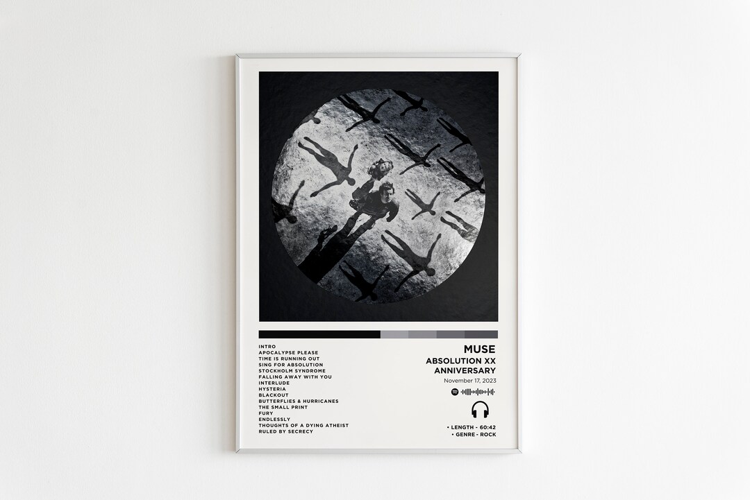 Muse Absolution Xx Anniversary Album Poster / Album Cover Poster ...