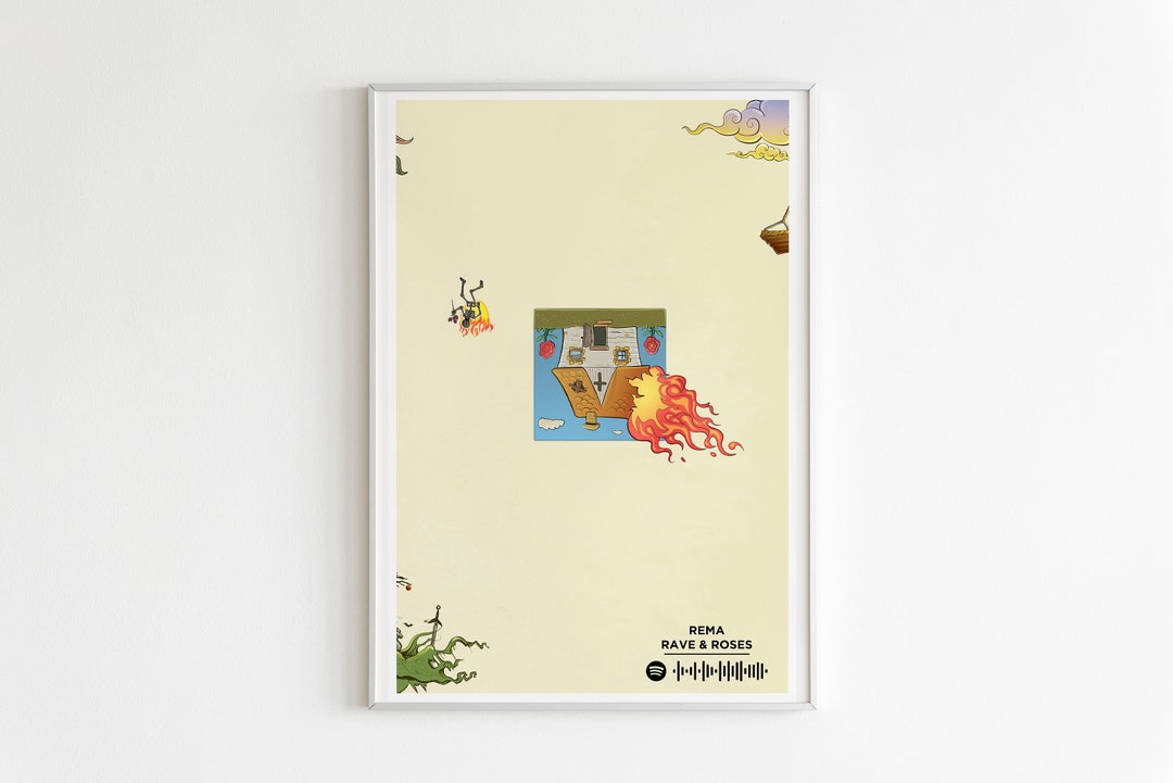 Rema Rave and Roses Album Poster / Album Cover Poster / - Etsy