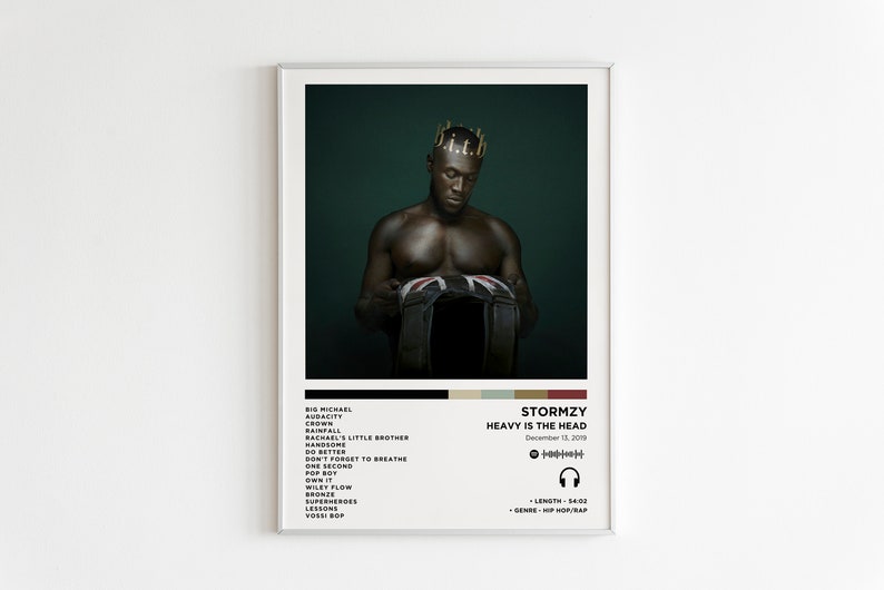 Stormzy Heavy is the Head Album Poster / Album Cover Poster / Music ...