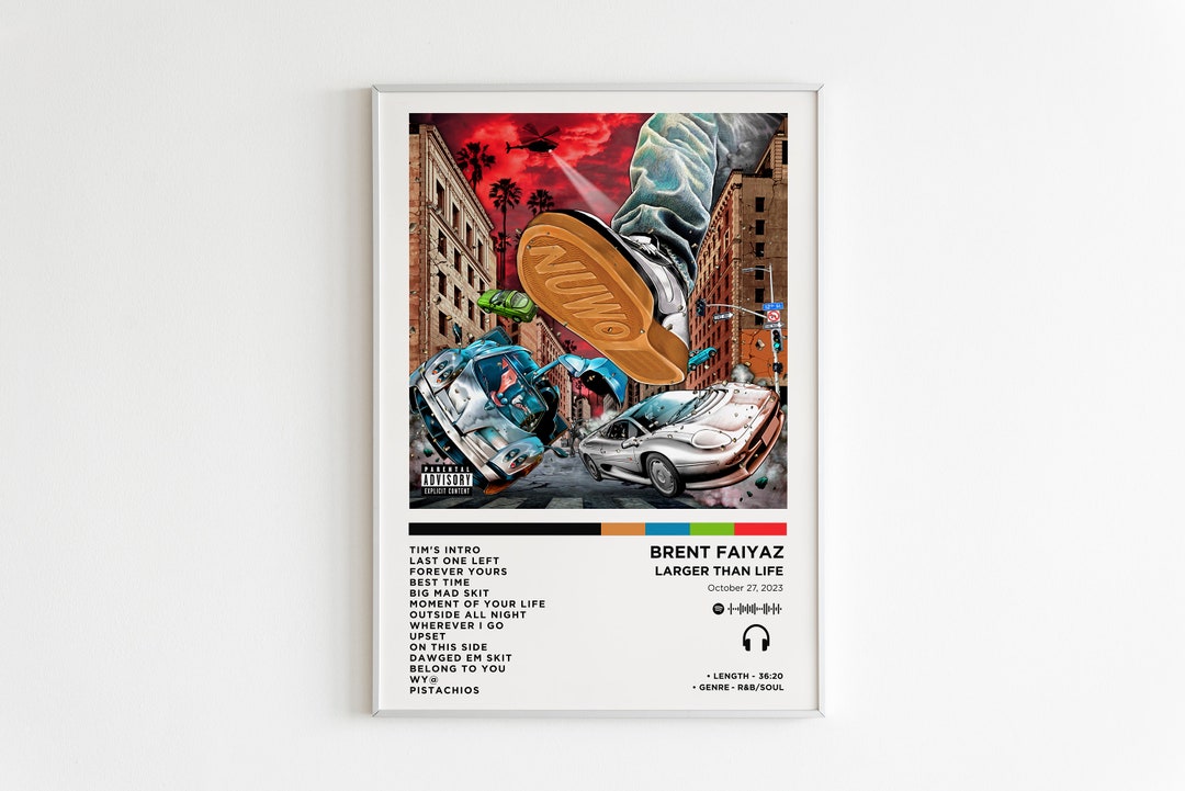 Brent Faiyaz Larger Than Life Album Poster / Album Cover - Etsy Brent Faiyaz Larger Than Life Album Poster / Album Cover - Etsy