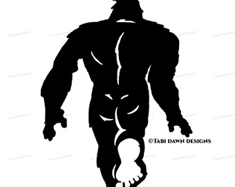 Bigfoot, Sasquatch Mountain Sunset, Print to File for Cricut ...