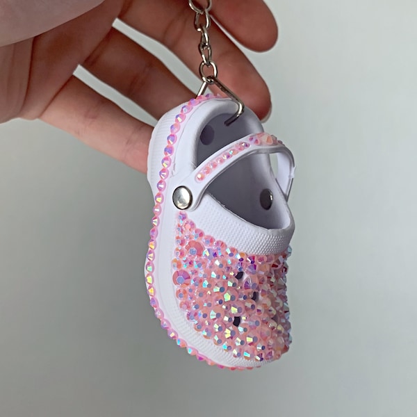 Rhinestone Shoe Keychain - Etsy