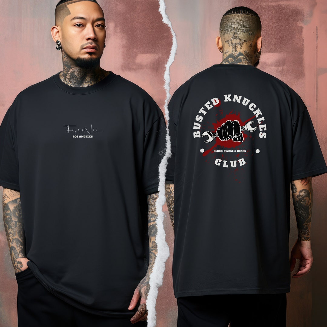 Busted Knuckles Club Los Angeles Edition T-shirt Mechanic - Etsy