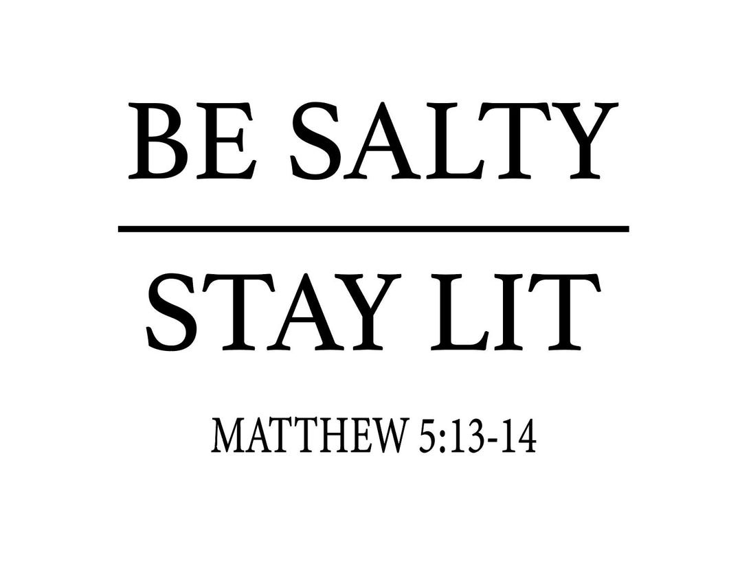 Be Salty, Stay Lit PNG SVG - Etsy