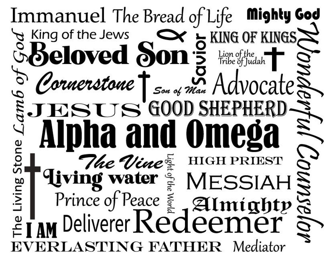Names of Jesus, SVG PNG, Inspirational - Etsy