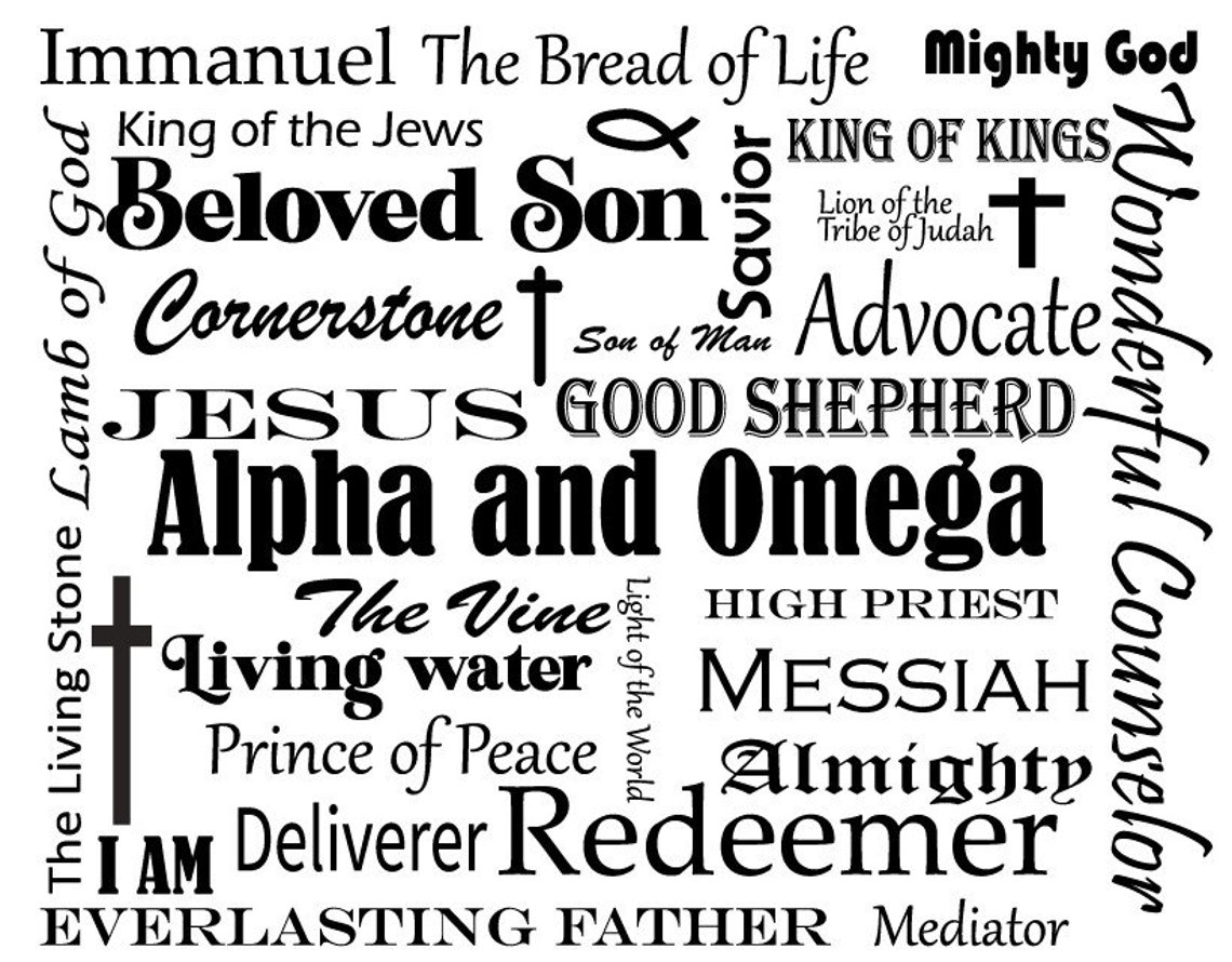 Names of Jesus, SVG PNG, Inspirational - Etsy