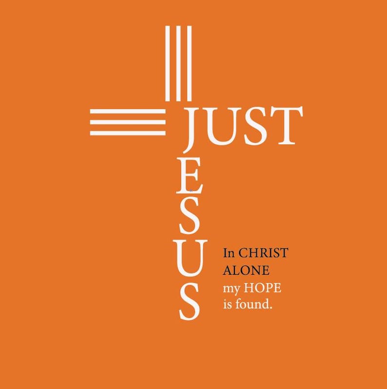 Just Jesus Cross Design, PNG SVG - Etsy