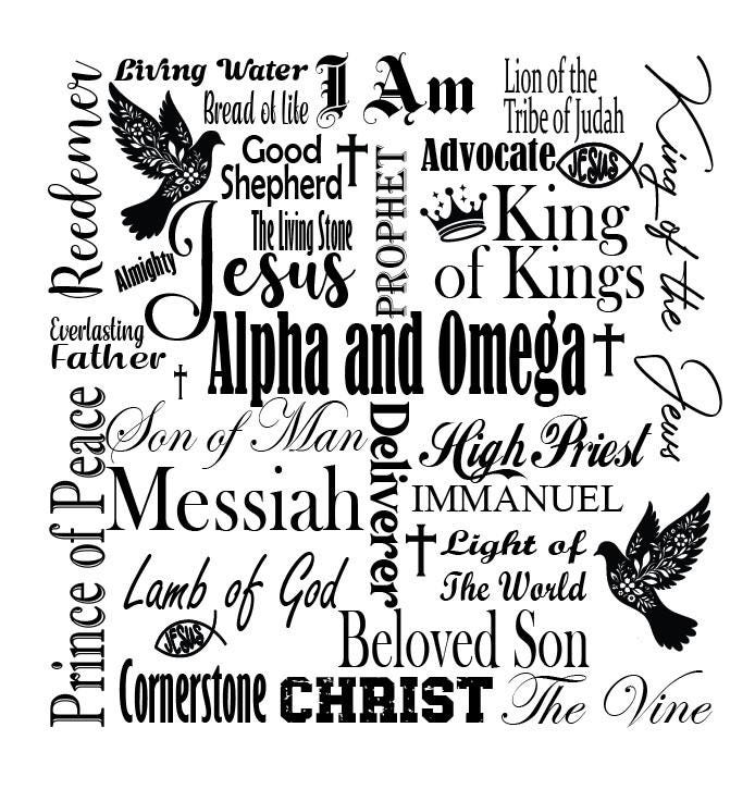 Names of Jesus, V4, PNG SVG - Etsy