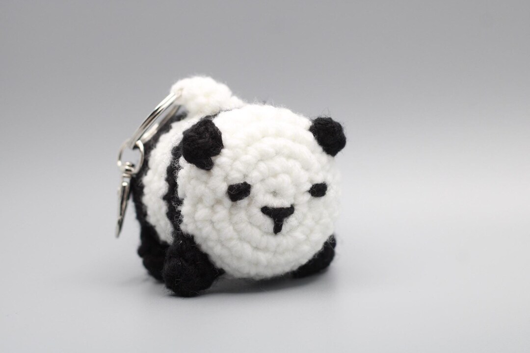 Handmade Crochet Panda Keychain - Etsy