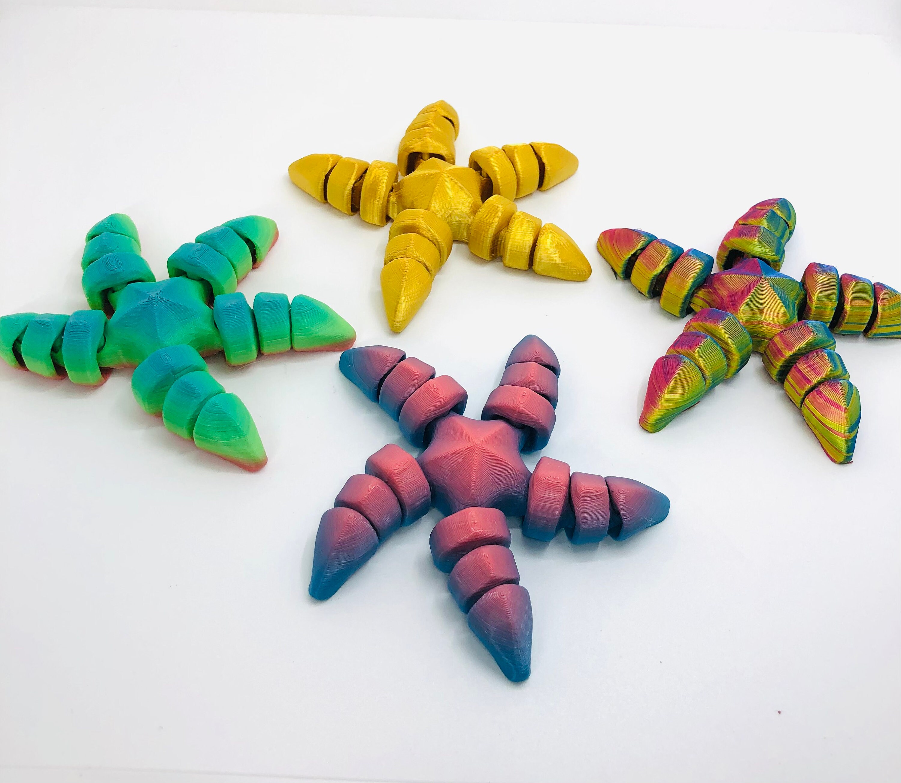Starfish Articulated Fidget Star Fish Pocket or Desk Toy - Etsy