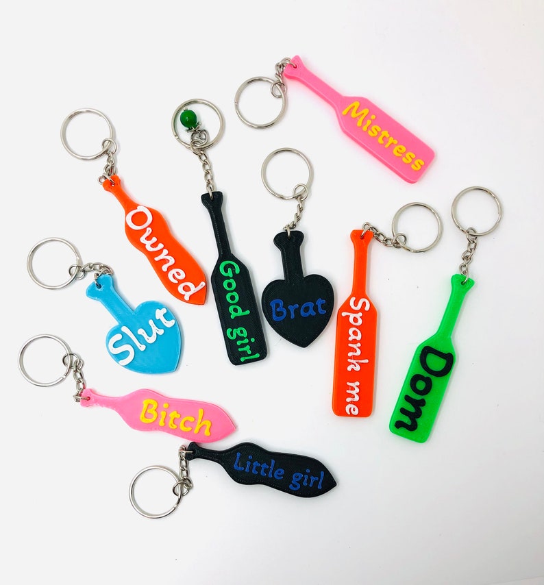 Bdsm Kink Paddle Keychain Handmade 3d Keychains Unique Adult Accessories For Submissive Dom