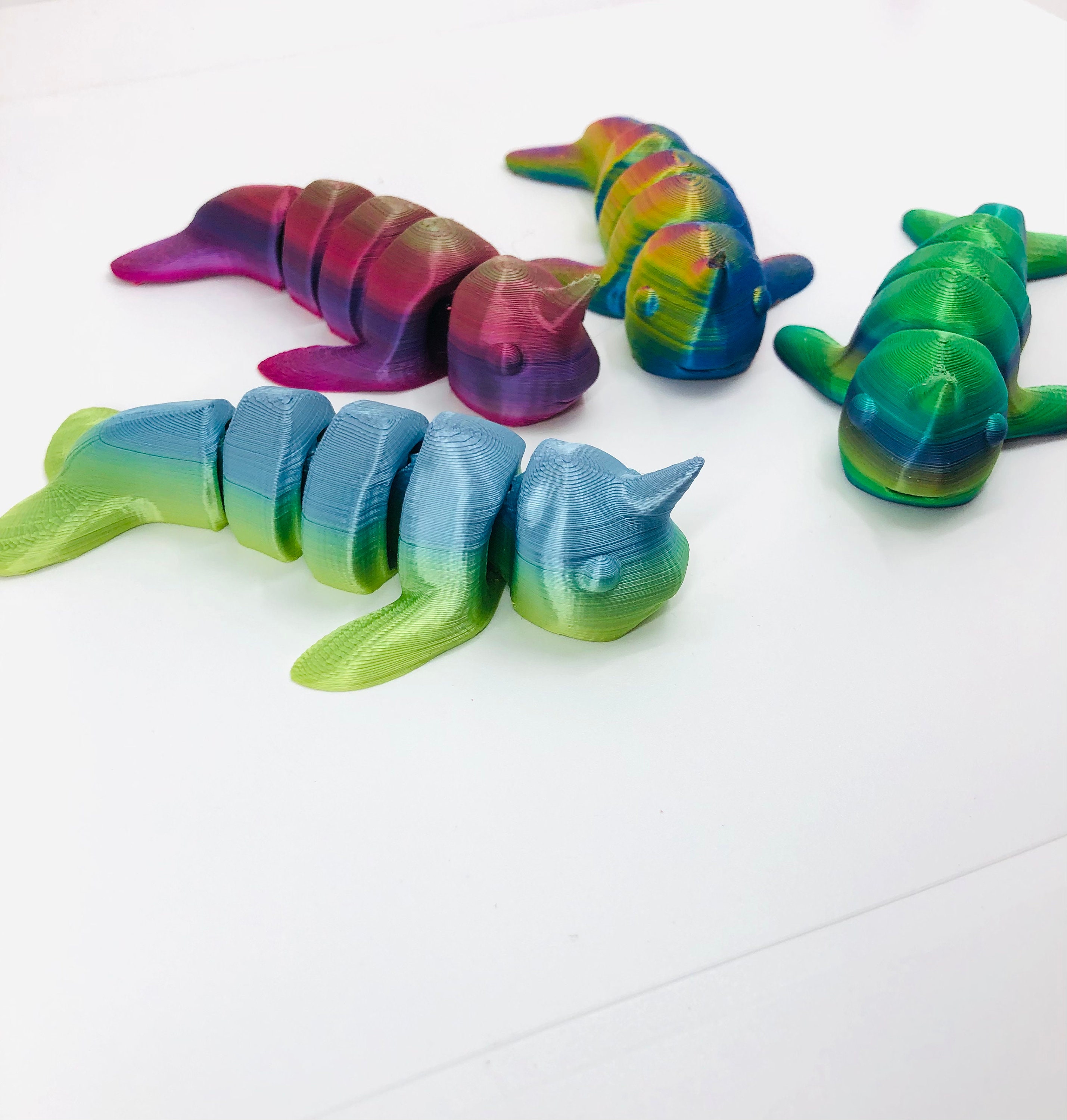 Narwhal Articulated 3d Printed Friend for Your Desk Gift for Birthday ...