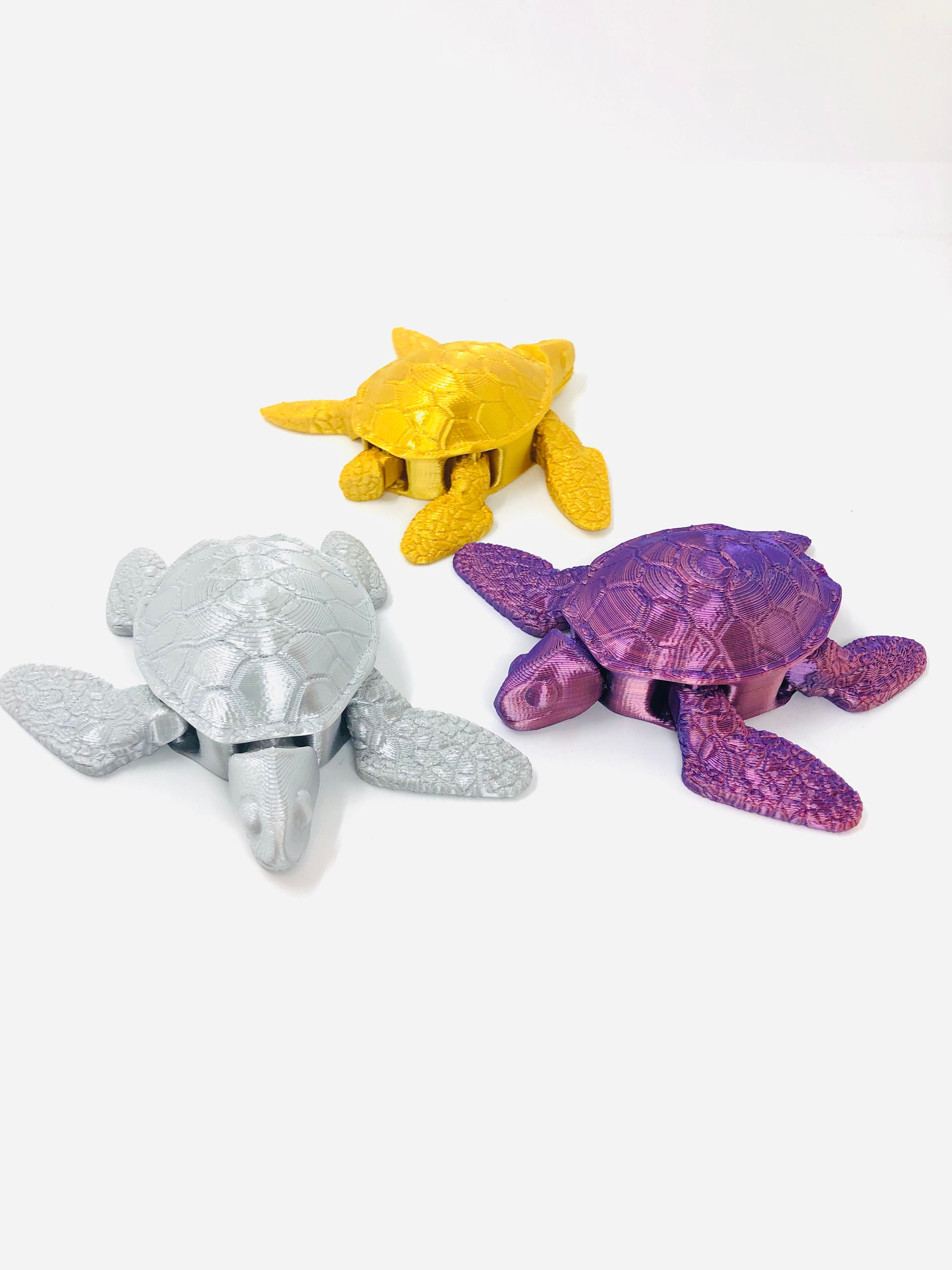 Turtle Articulated 3d Printed Sea Turtle Decorative Desk and - Etsy