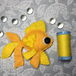 Felt Goldfish Ornament - Etsy