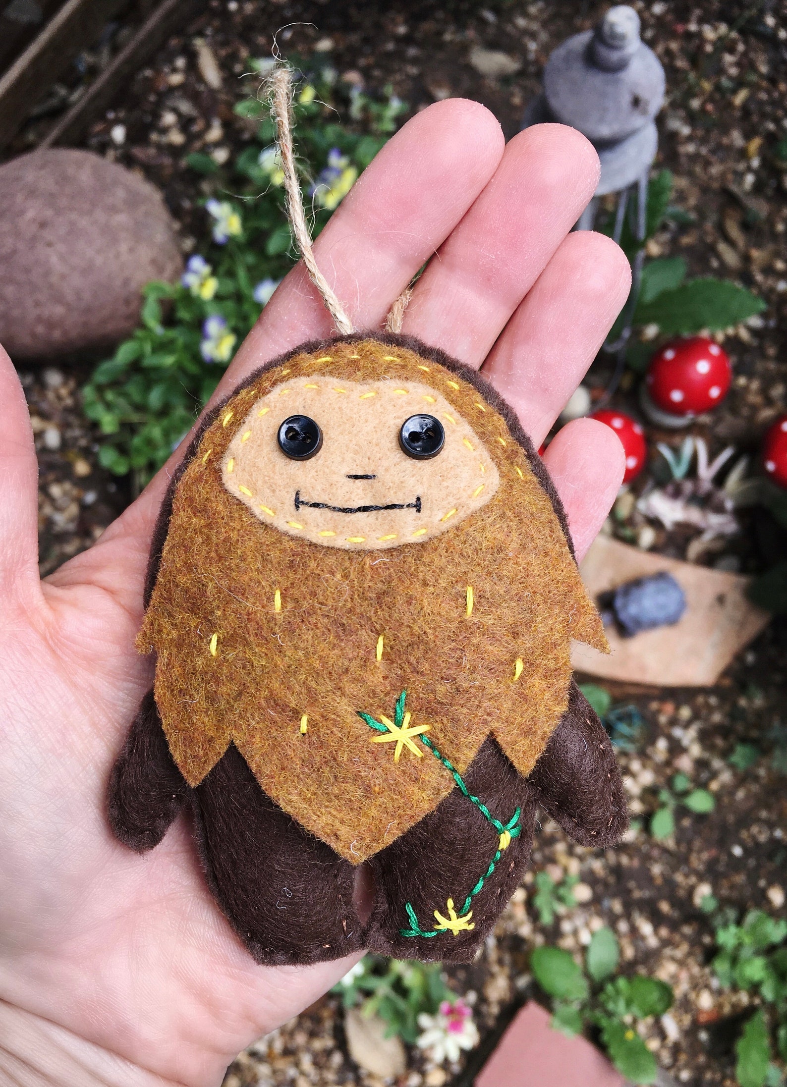 Felt Bigfoot Ornament - Etsy