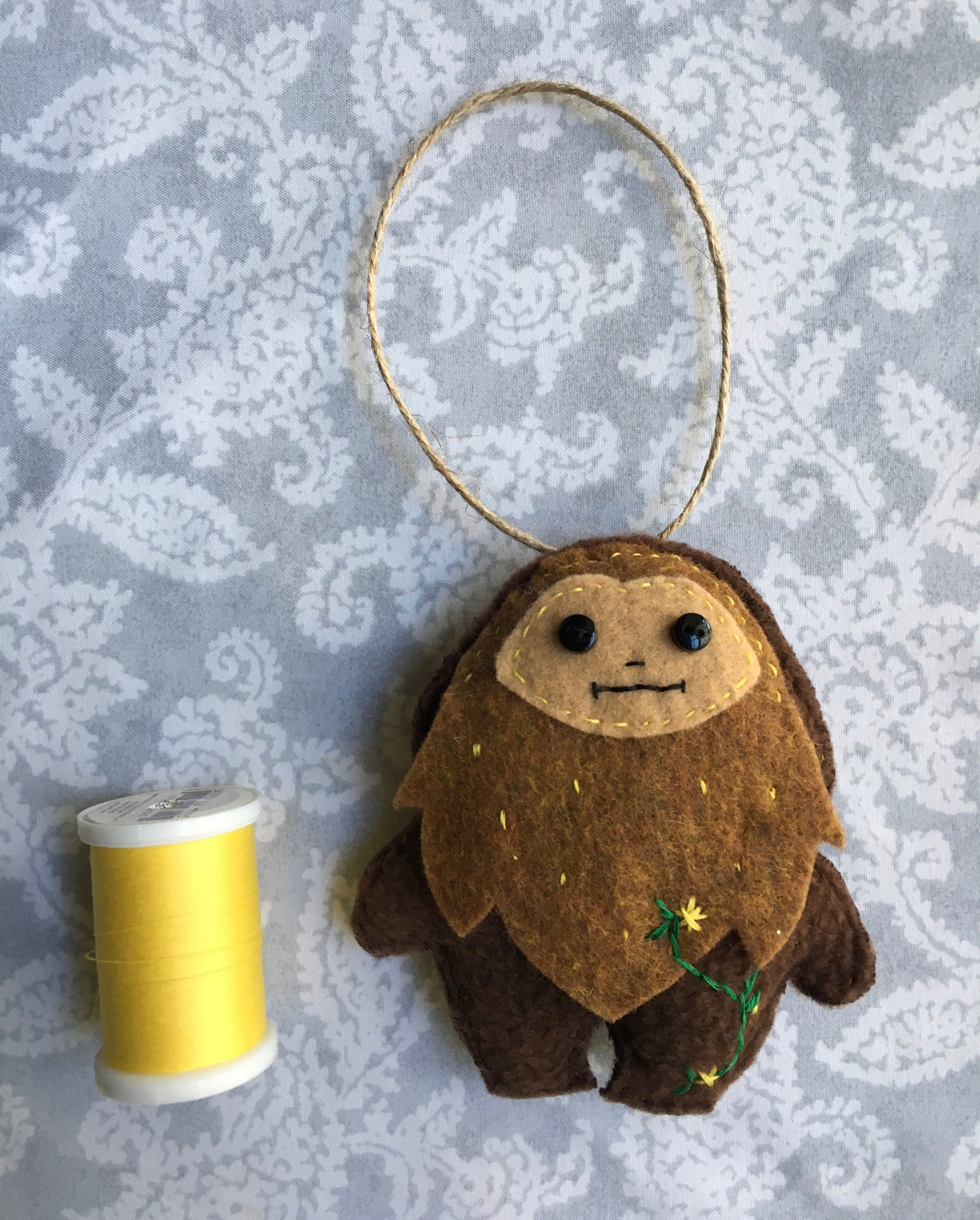 Felt Bigfoot Ornament - Etsy