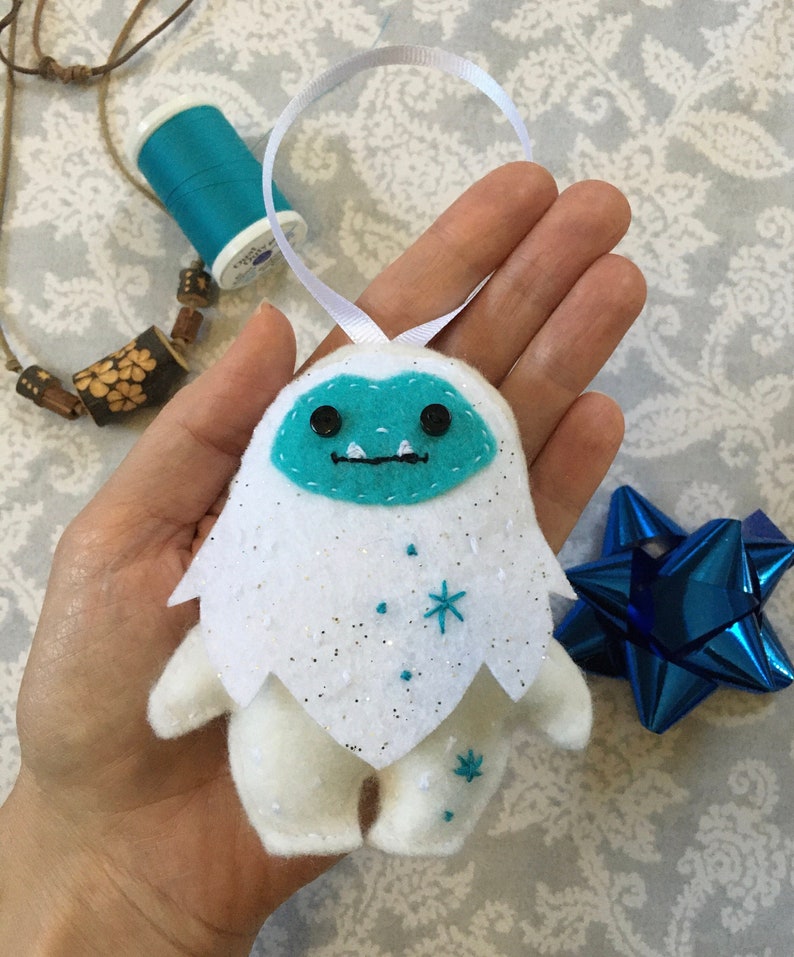 Felt Yeti Ornament - Etsy