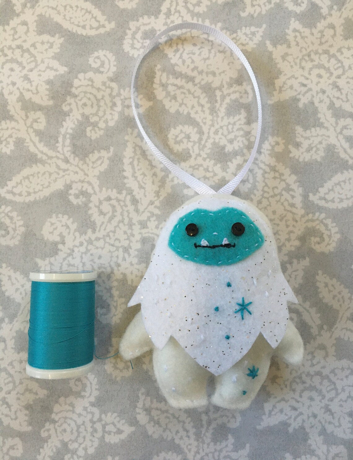Felt Yeti Ornament - Etsy
