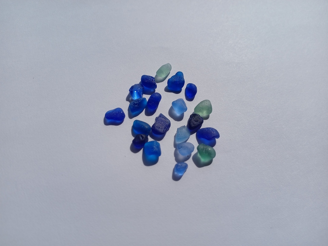 Mixed Blue Seaham Sea Glass, Sea Glass Gift for Beach Lover, Unique Sea ...