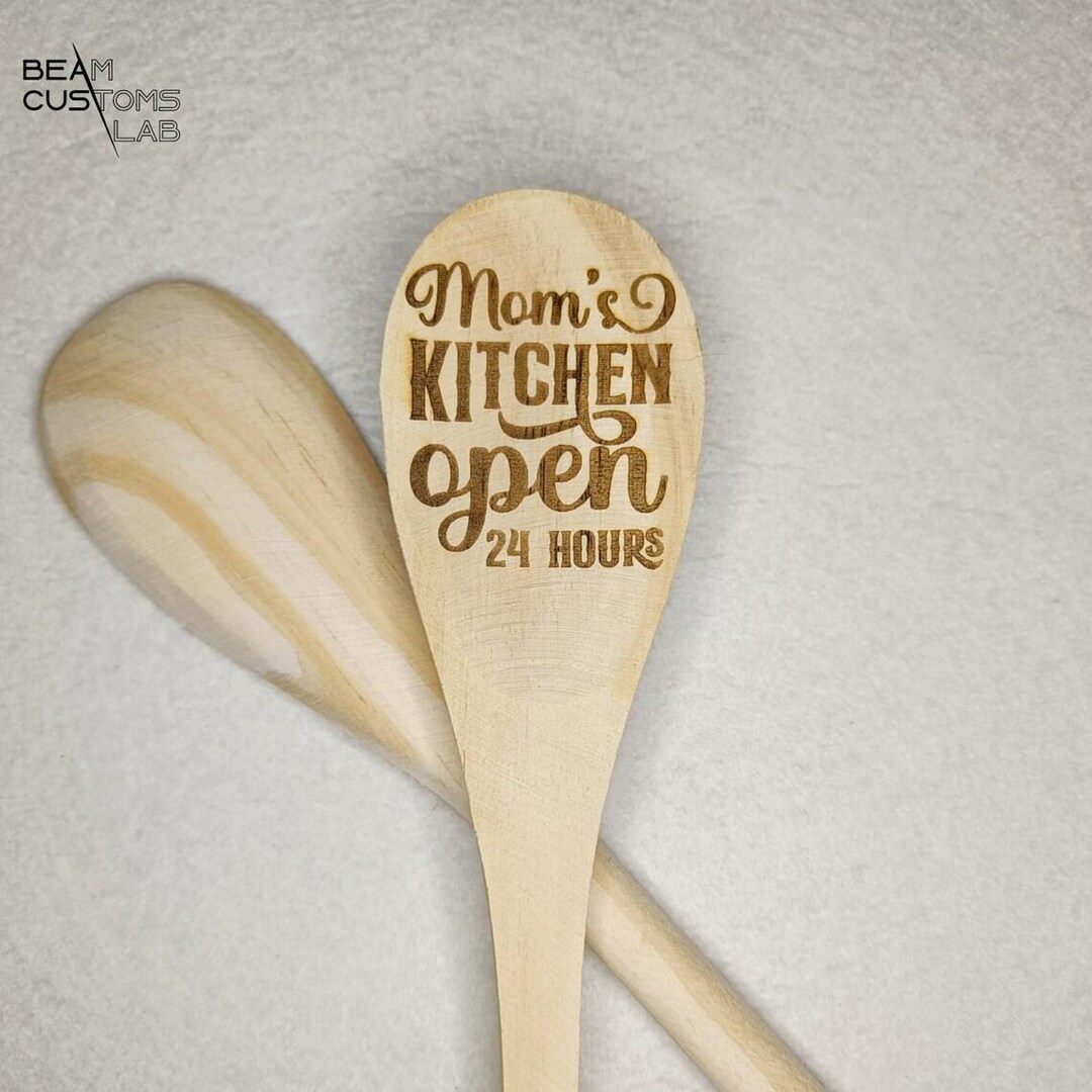 Engraved Wooden Spoon – Personalized Cooking Utensil, Funny Custom Gift ...
