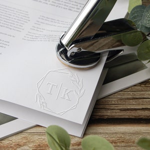 Initials Embossercustom Personal Embosserwedding Embosserfrom the ...