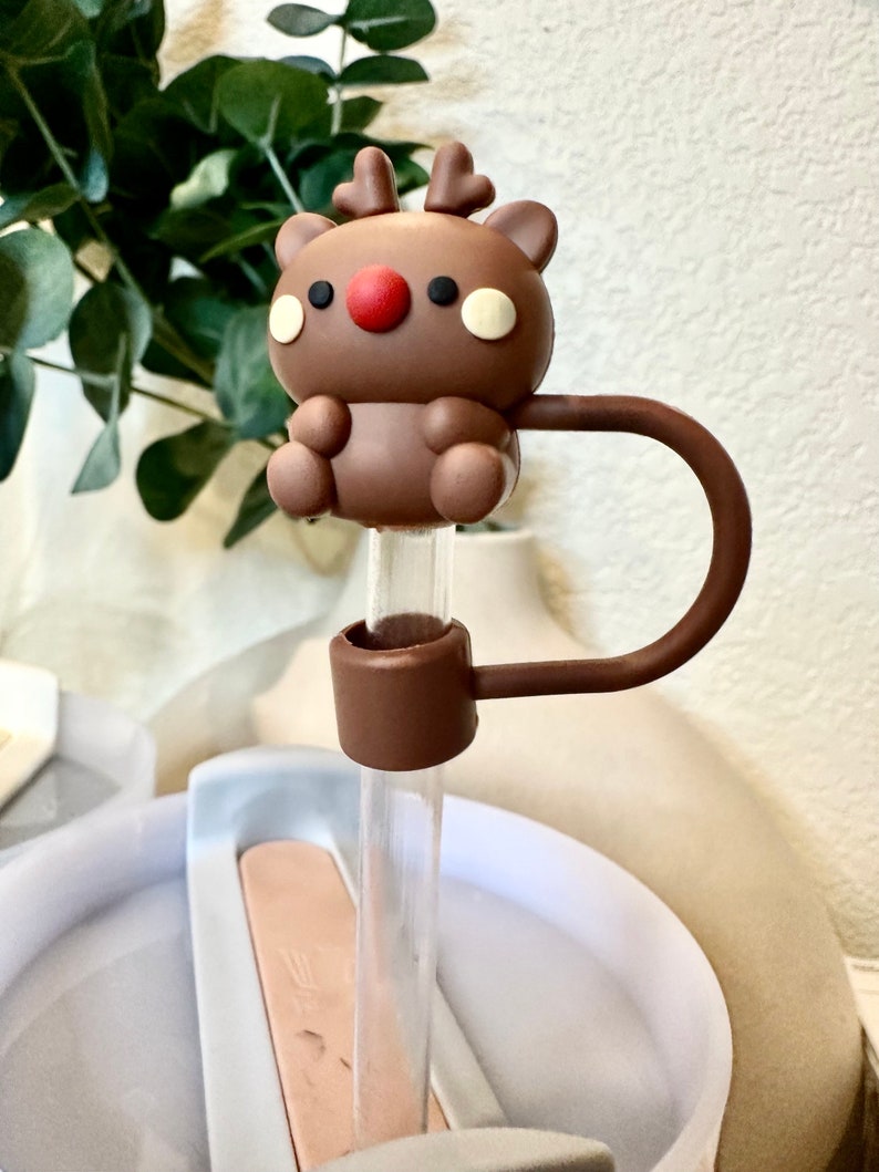 Christmas Stanley Straw Cap Tip Accessory Straw Charms Holiday - Etsy