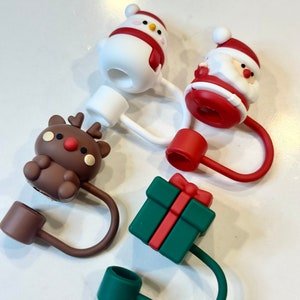 Christmas Stanley Straw Cap Tip Accessory Straw Charms Holiday Gift ...