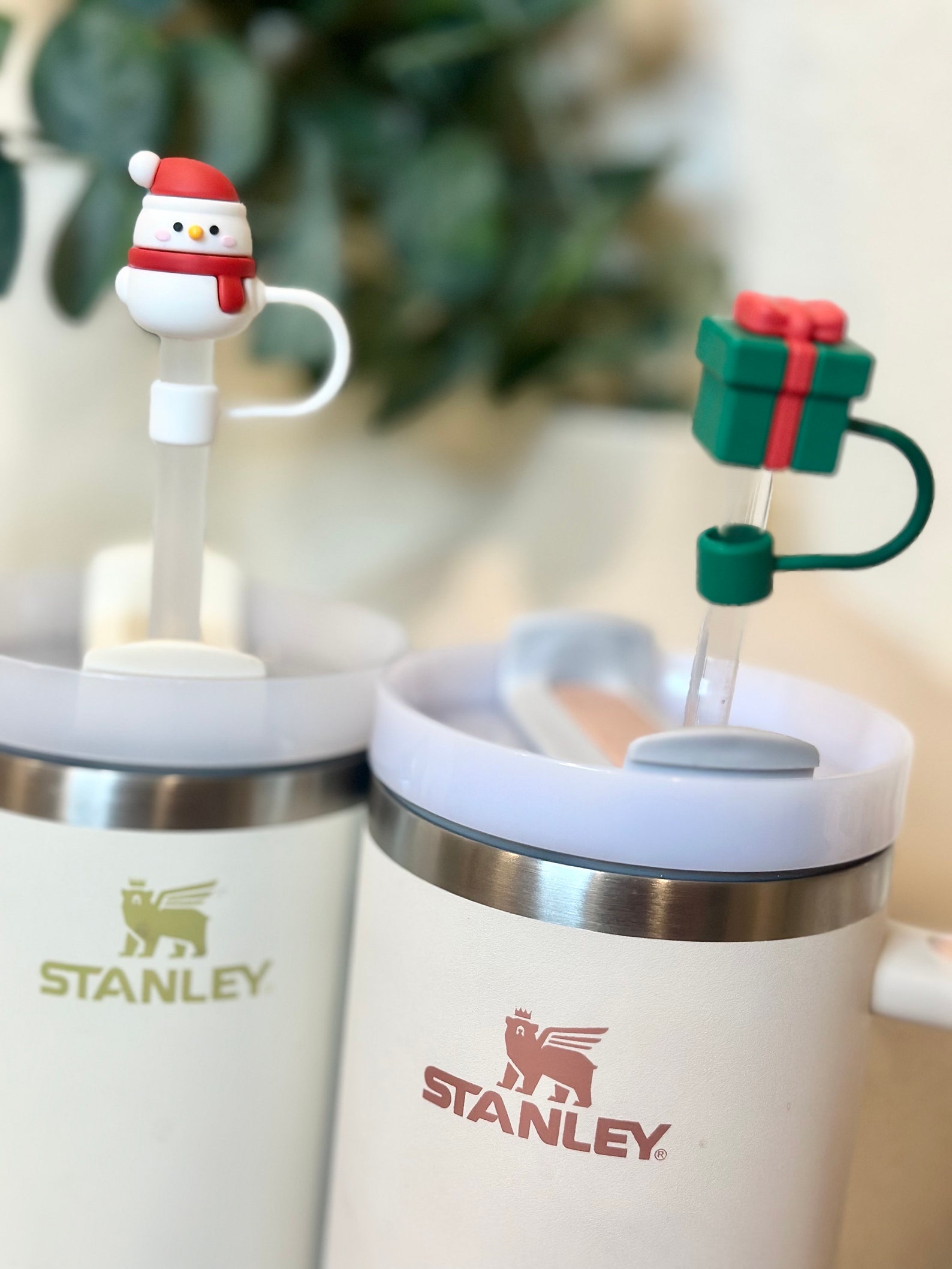 Christmas Stanley Straw Cap Tip Accessory Straw Charms Holiday - Etsy