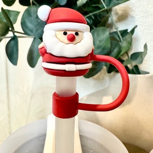 Christmas Stanley Straw Cap Tip Accessory Straw Charms Holiday Gift ...