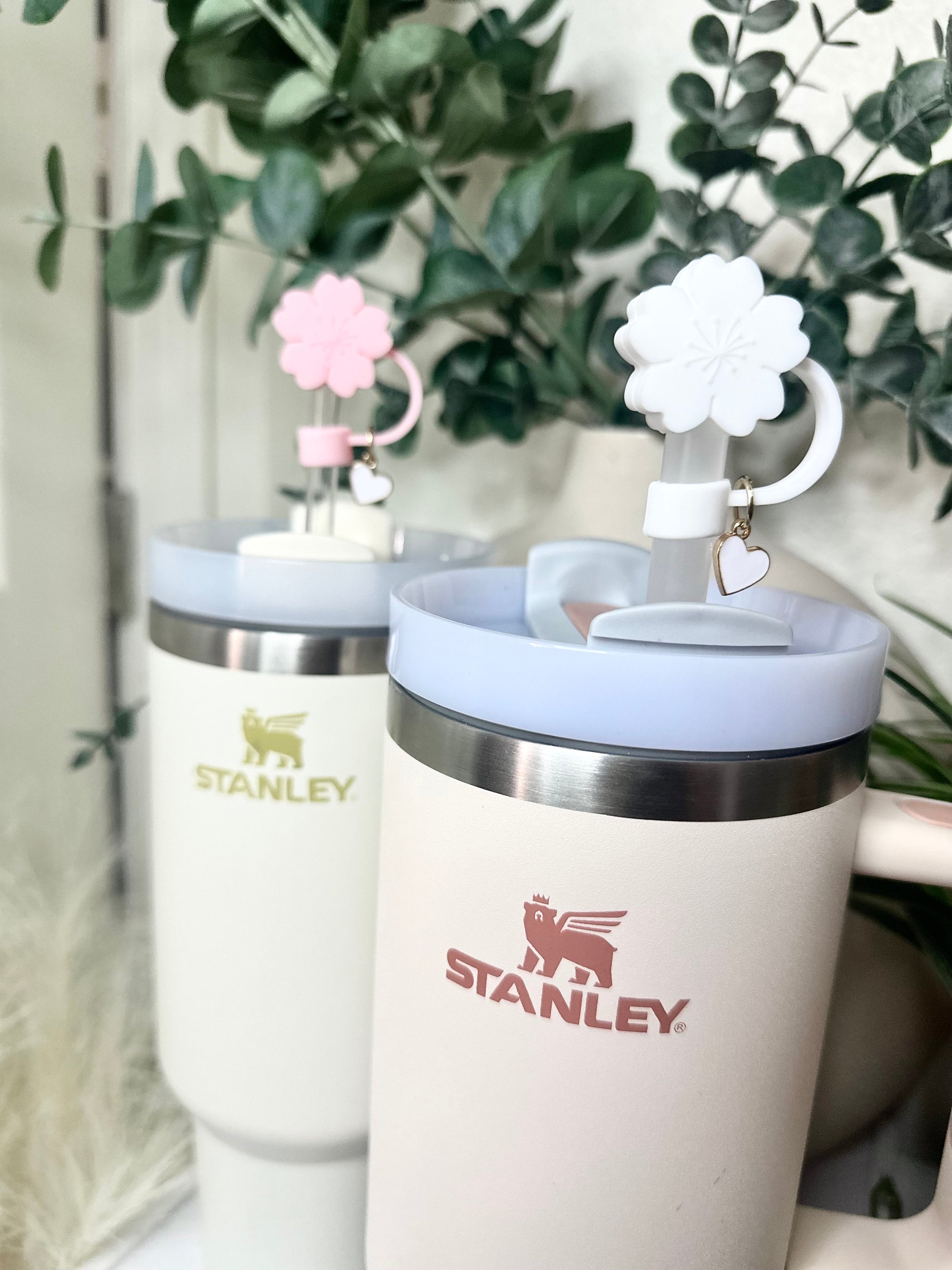 Stanley Supply Reusable Cap Tip Accessory Straw Charms Flower Topper ...
