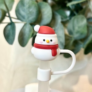 Christmas Stanley Straw Cap Tip Accessory Straw Charms Holiday Gift ...