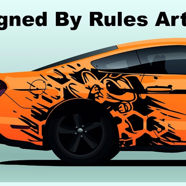 Dodge Charger Angry Bee Decal - Etsy