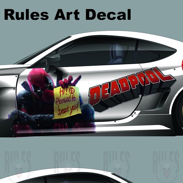 Deadpool Car Wrap - Etsy