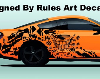 Joker Car Side Decal. Joker Blood Car Side Sticker. Joker Vinly Car ...
