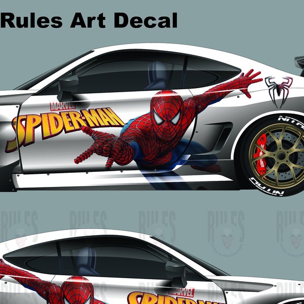 Spider Man Car Wrap - Etsy