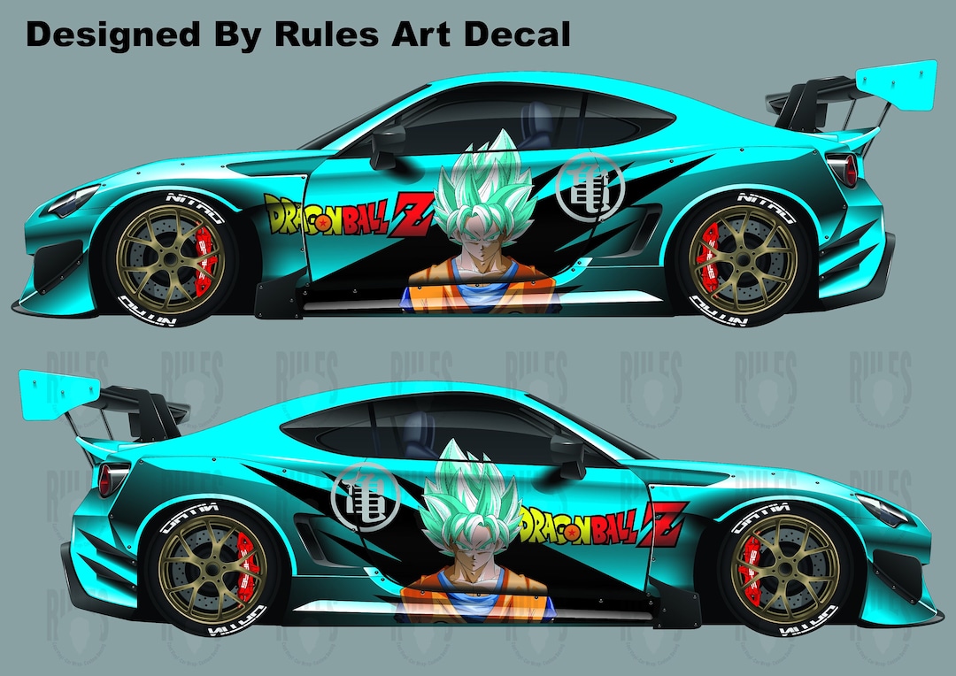 Son Goku Car Wrap Dragon Ball Z Livery Large Vehicle - Etsy