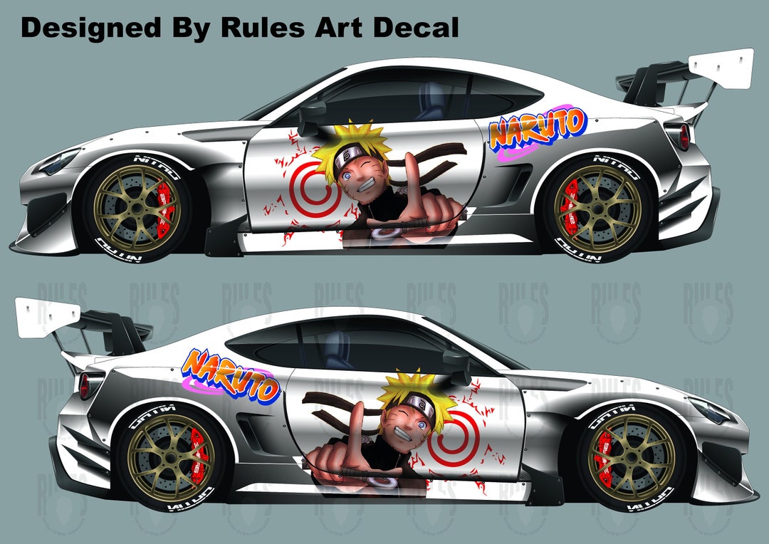 Naruto Car Wrap , Anime Car Wrap, Japanese Vehicle Shine, Cast Vinyl ...