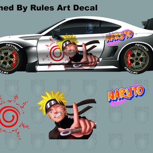 Naruto Car Wrap , Anime Car Wrap, Japanese Vehicle Shine, Cast Vinyl ...