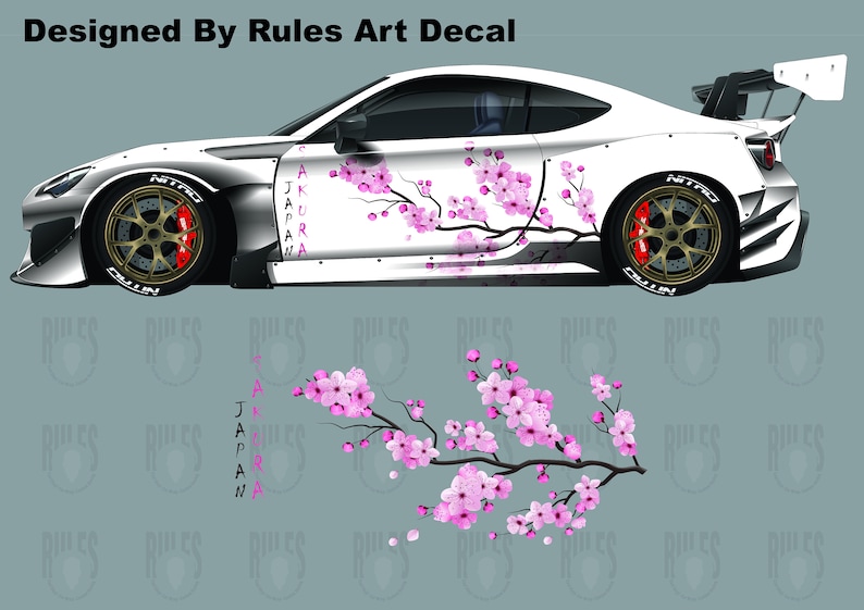 Sakura Cherry Blossom Car Livery Japanese Theme Side Car - Etsy