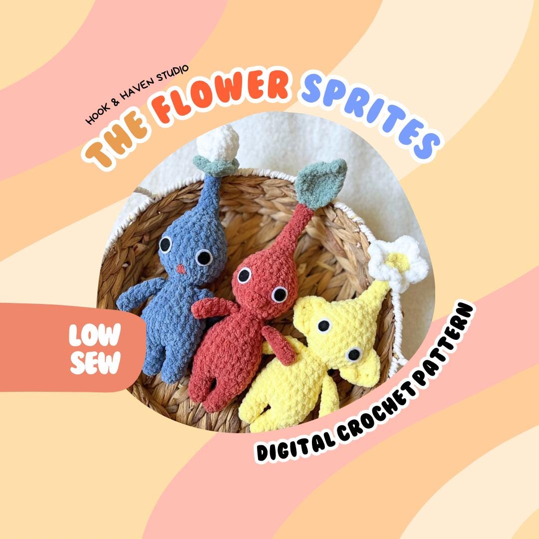 The Flower Sprites 3-in-1 Pattern DIGITAL ONLY Intermediate Crochet ...