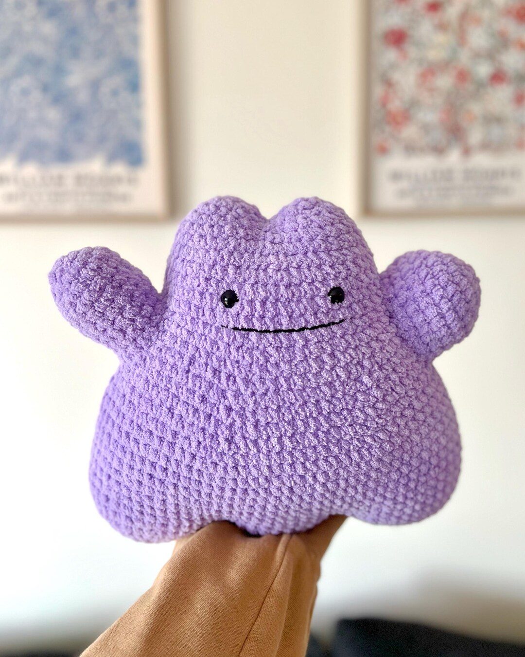 Purple Blob Monster Crochet Plush Toy - Etsy