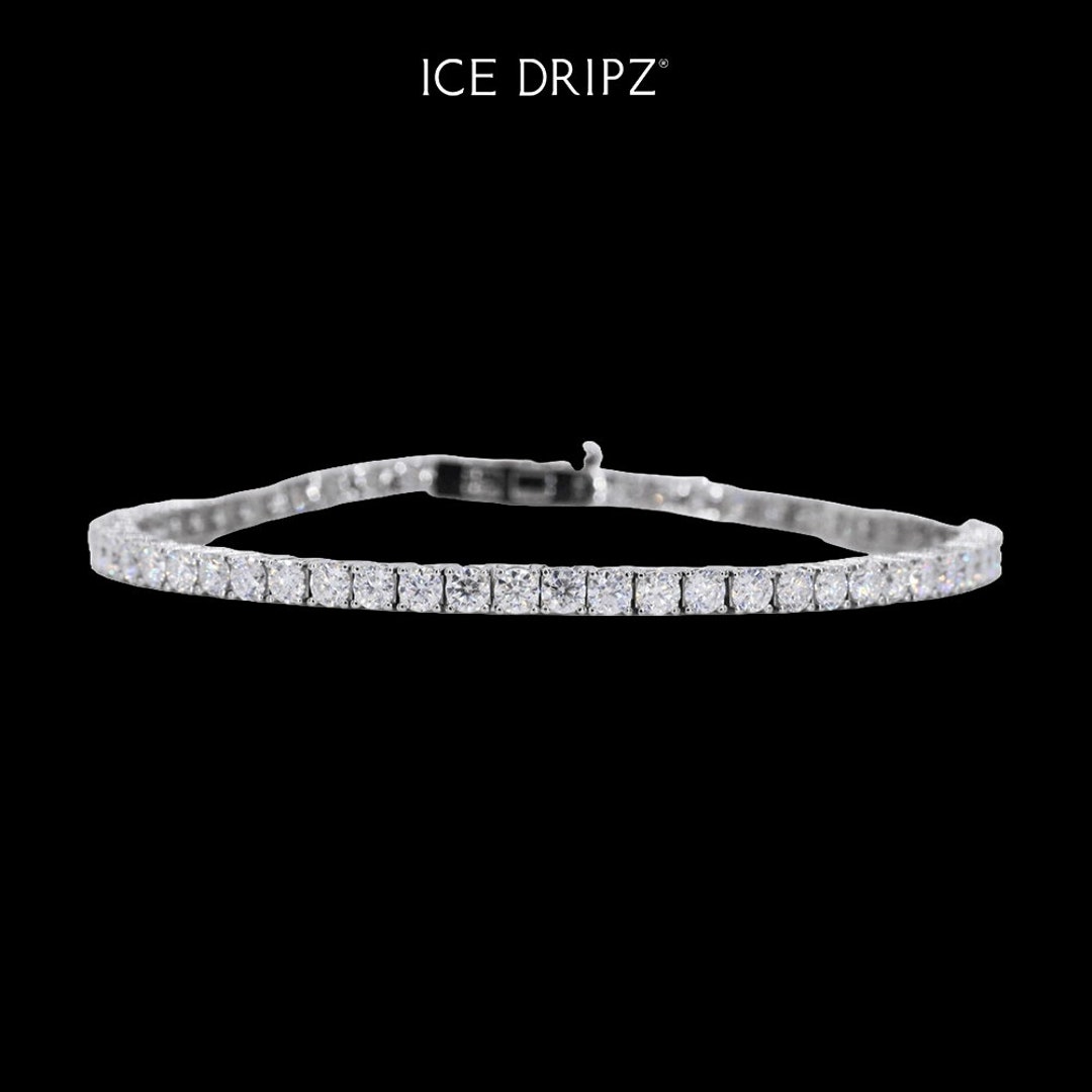 3mm Tennis Bracelet Vvs Moissanite Diamonds 925 Sterling Vvs Tennis