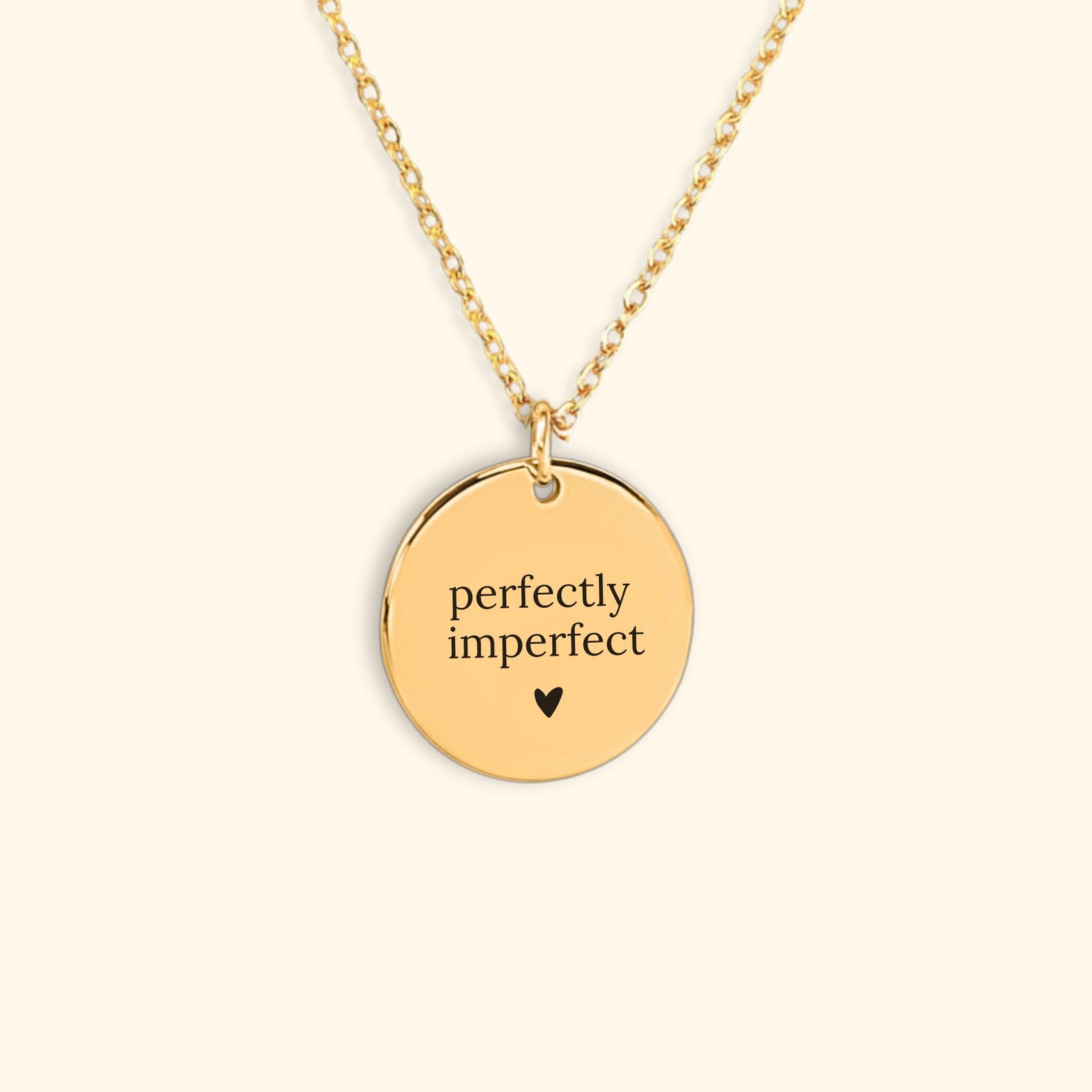 Perfectly Imperfect Necklace, Self Love Jewerly Gift for Her, Custom ...
